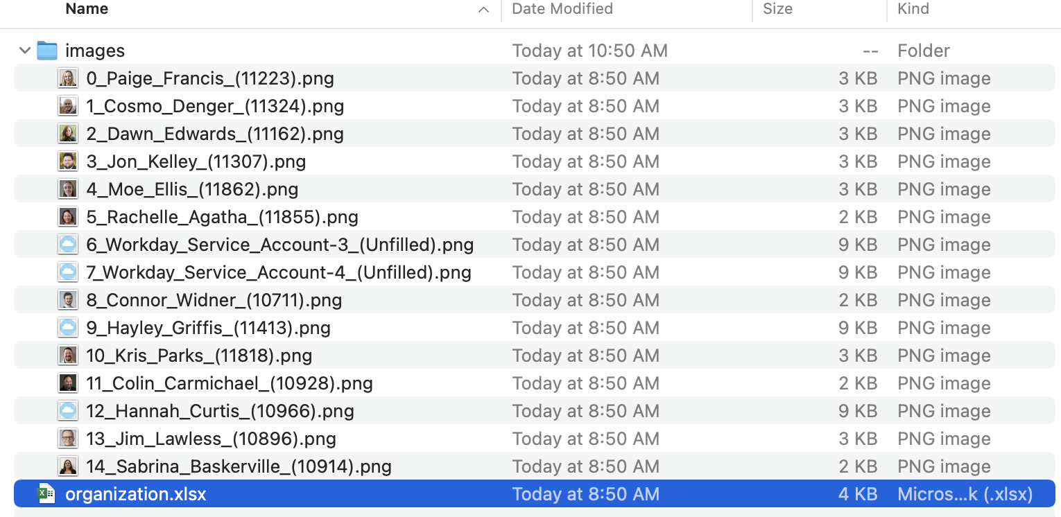 Workday: Print an Org Chart